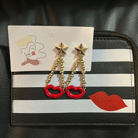Jewelry | New Lip Earrings Sephora Small Zipper Coin Pouch | Poshmark